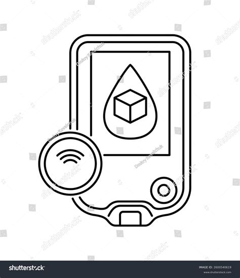 Continuous Glucose Monitor Cgm Device Used Stock Vector Royalty Free 2600540619 Shutterstock