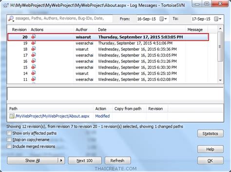 ตอนที่ 8 Svn การดู History Version และ Show Log และการ Revert Revision