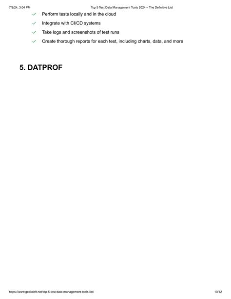 Top Test Data Management Tools The Definitive List Pdf