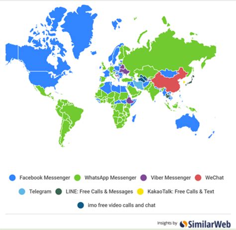 La Mensajería Instantánea En El Mapa Geografía Infinita