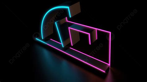 霓虹燈的形象 黑色背景上與霓虹燈成一定角度的百分號 3d 模型 3d 渲染图 高清攝影照片背景圖片和桌布免費下載