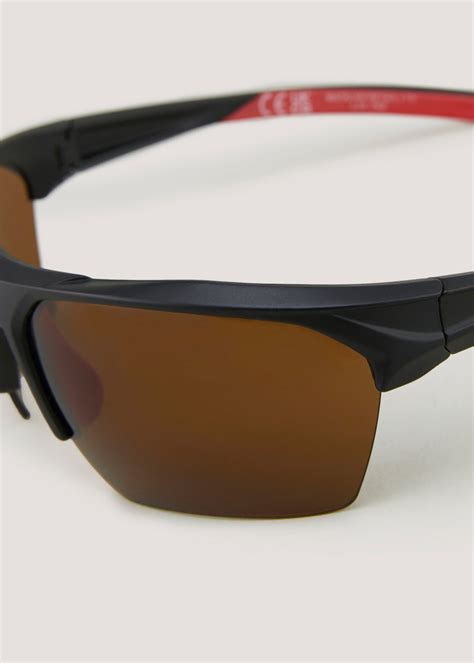 Black Wrap Sports Sunglasses Matalan