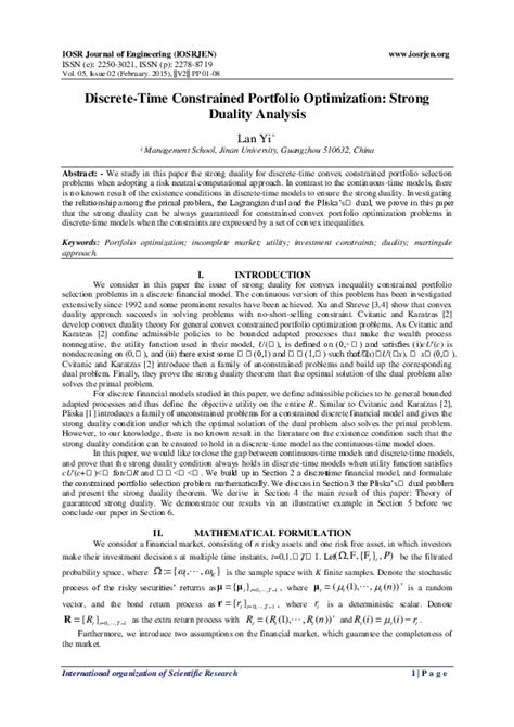 Pdf Iosr Journal Of Engineering Iosr Jen