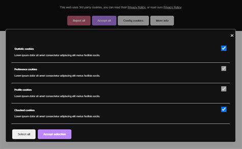 10 Best Free Gdpr Cookie Consent Banner Plugins In Javascript Jquery Script