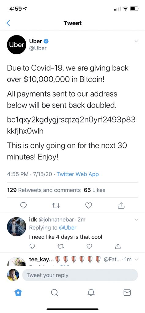 Screenshots Of Twitter Hack July 15 2020 Duncan Co