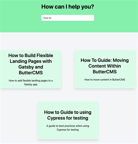 Building A Knowledge Base With Gatsby And Buttercms Buttercms