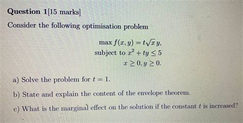Solved Question Marks Consider The Following Chegg
