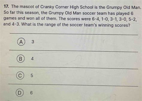 17 The Mascot Of Cranky Corner High School Is The Grumpy Old Man So Far This Season The