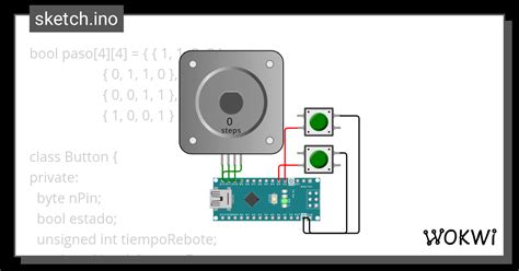 Motor Paso A Paso Wokwi Esp32 Stm32 Arduino Simulator