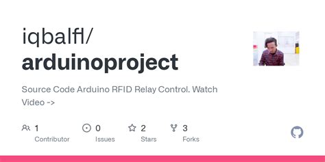 Github Iqbalfl Arduinoproject Source Code Arduino Rfid Relay Control Watch Video