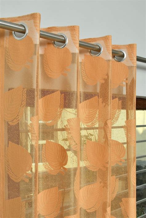 Marron Plain Leaf Net Curtain Size 7ft At Rs 130 Piece In Panipat ID 2850050961112