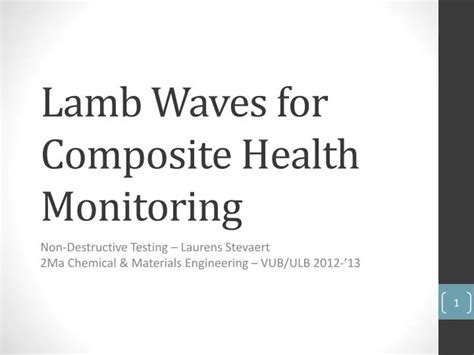 Ppt Lamb Waves For Composite Health Monitoring Powerpoint Presentation Id1956243