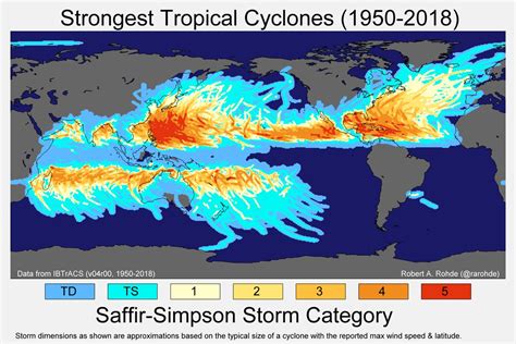 Intensity And Animated Track Of Every Tropical Cyclone Vivid Maps