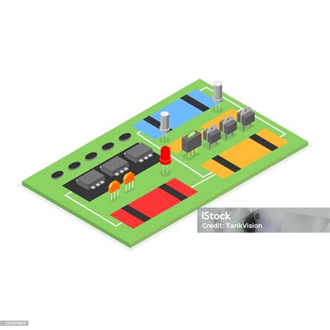 전자 장비의 수리에 대한 3d 등각 투영 평면 벡터 그림 항목 3 Cpu에 대한 스톡 벡터 아트 및 기타 이미지 Cpu 계측기 교정 기술자 Istock