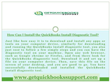 PPT QuickBooks Install Diagnostic Tool PowerPoint Presentation Free Download ID