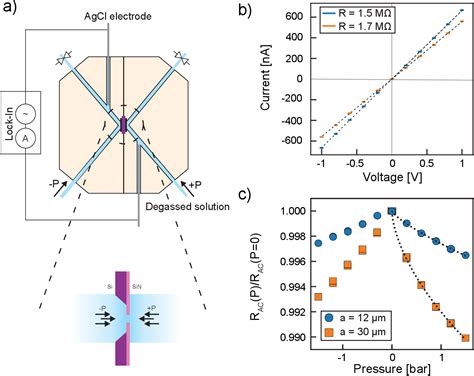 Figure 1 From Pressure Induced Enlargement And Ionic Current Rectification In Symmetric