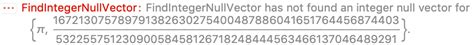 Findintegernullvector—wolfram Documentation