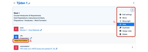 Module Visibility And Access Restrictions Moodle Fee Docs