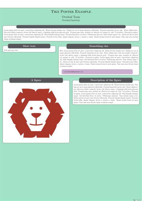 Posters Overleaf Online Latex Editor