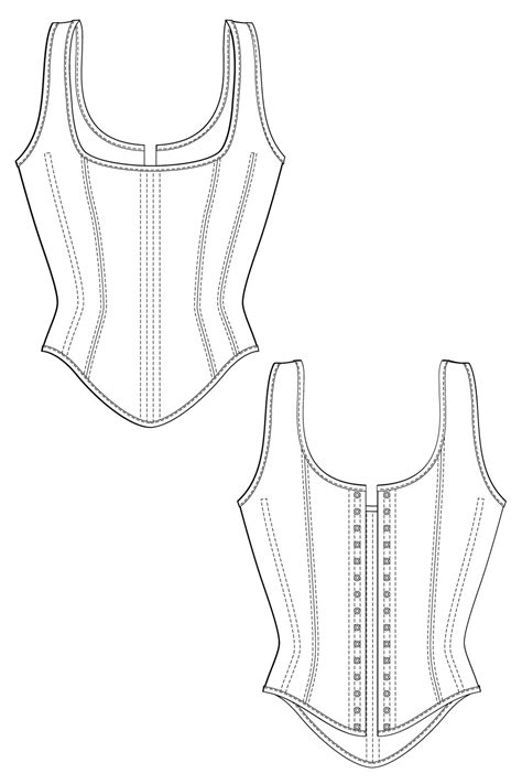 Easy Corset Top Sewing Pattern Printables