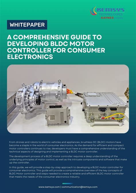 Whitepaper Bldc Motor Controller Design Guide Kemsys Whitepaper Bldc Motor Controller Design Guide Kemsys