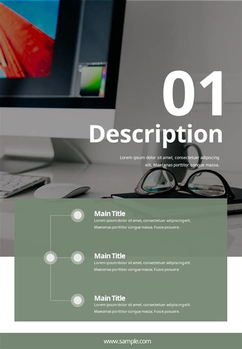 세로 포트폴리오 PPT 템플릿 자기소개 세로형 디자인