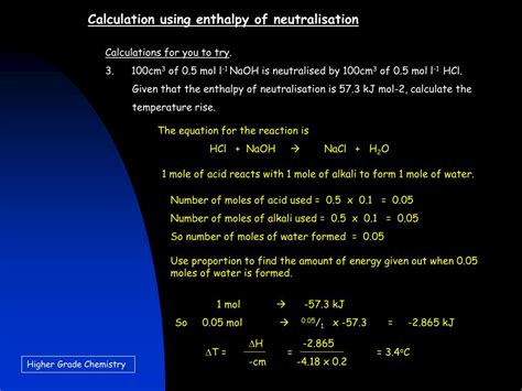 PPT Enthalpy Of Neutralisation PowerPoint Presentation Free Download ID
