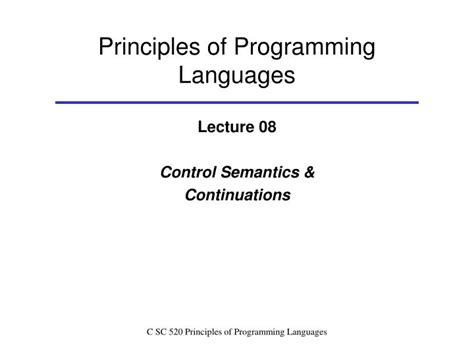 Ppt Principles Of Programming Languages Powerpoint Presentation Free