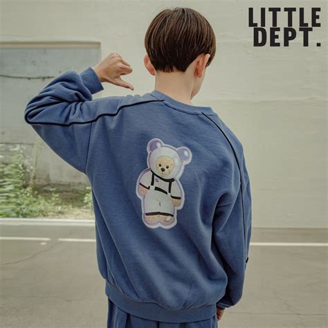 백 프린팅 맨투맨 Blue 이랜드몰