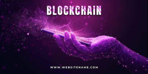 Premium Psd Blockchain Web Banner Template Design