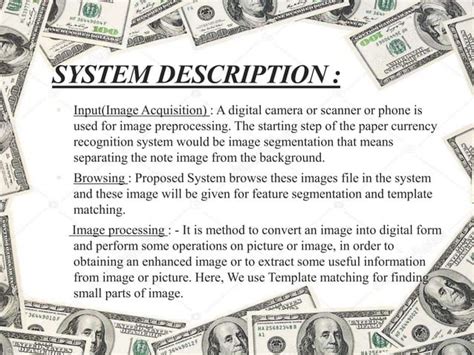 Currency Recognition System Using Image Processing Pptx Currencies Economy