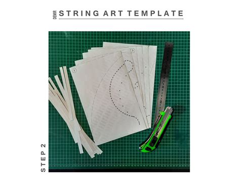String Art Template Pattern Outline Stencils Scheme Sacred Geometry Spiritual Decor Handmade