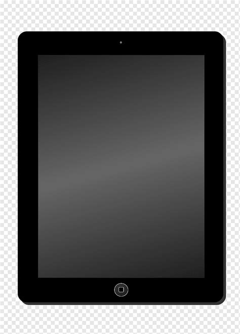 Ipad 2 컴퓨터 모니터 검은 색 태블릿 Pc 가제트 전자 제품 흑발 Png Pngwing