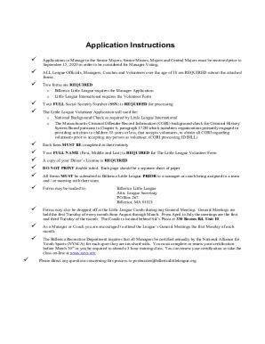 Fillable Online Manager Application Form Fax Email Print PdfFiller