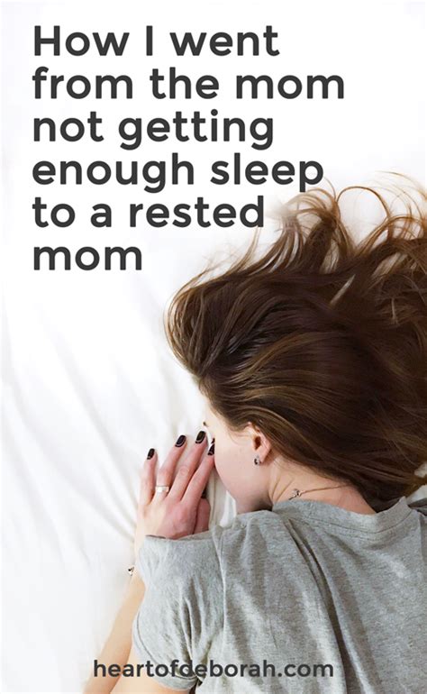 How To Find Rest For The Mom Not Getting Enough Sleep