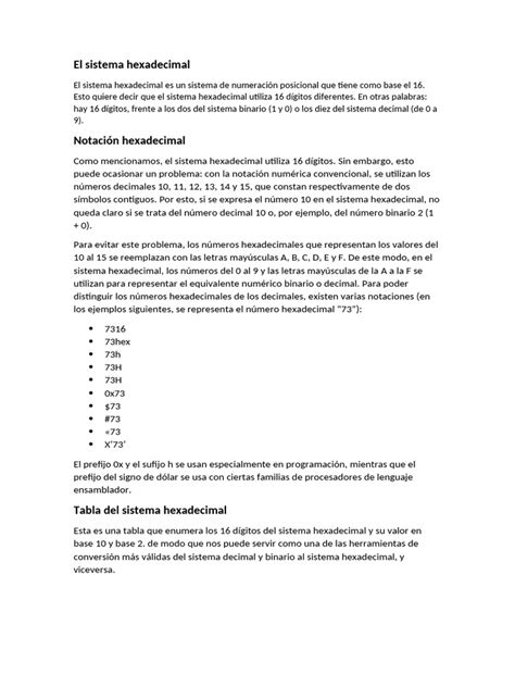 Hexadecimal Pdf Decimal Poco