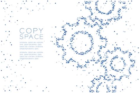 개요 기 광장 상자 패턴 공학 기어 모양 팀웍 시스템 개념 디자인 복사 공간 벡터 Eps 10 흰색 바탕에 파란색 그림 0명에 대한 스톡 벡터 아트 및 기타 이미지 Istock