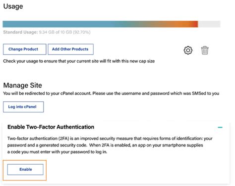 How To Enable Two Factor Authentication For Cpanel