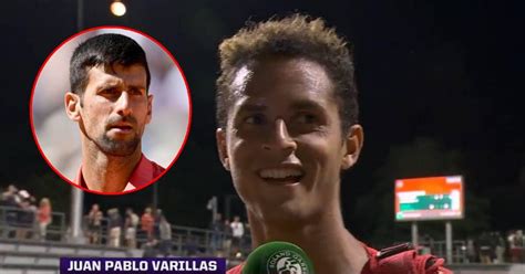 Juan Pablo Varillas La Atónita Reacción Del Peruano Al Enterarse Que Enfrentará A Novak