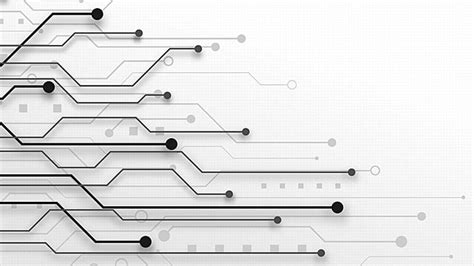Circuit Technology Background Blue Electronics Line Vector Blue