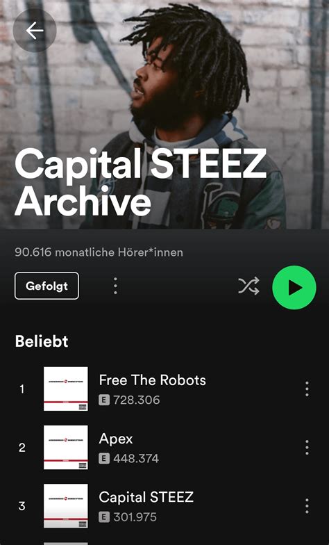 Capital Steez Back On Spotify R Capitalsteez