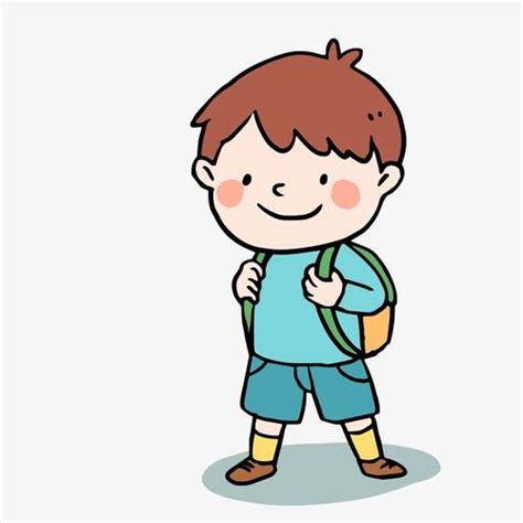 背着书包的学生怎么画简笔画简单又好看（漂亮13张） 简笔画图片大全