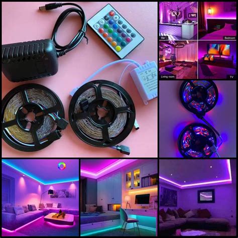 METERS LED RGB STRIP LIGHTS PWEDE DUGTUNGAN Furniture Home Living Lighting Fans