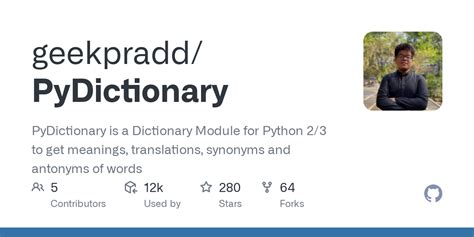 pydictionary core py at master · geekpradd pydictionary · github