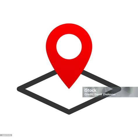 지도 아이콘에 빨간색 핀입니다 네비게이션 마커 기호 지리적 위치 Gps 태그 표시 위치 위치 핀 벡터 그림 거리에 대한 스톡