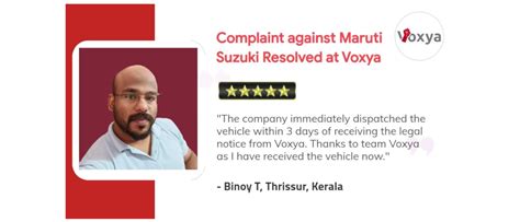 Success Story Maruti Suzuki Complaint Resolved At Voxya