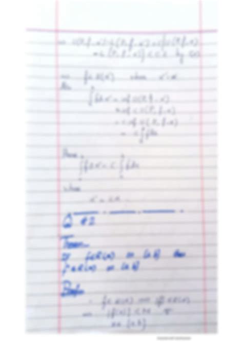 Solution State And Prove Riemann Stieltjes Integral Integration By