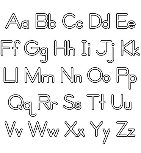 Learning Abc Upper Case And Lower Case Coloring Page Coloring Sky