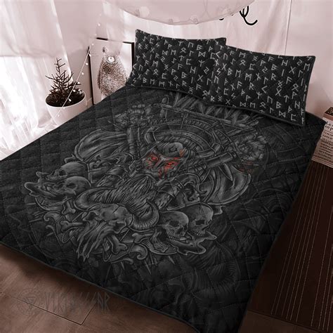 Warrior Rune Viking Quilt Set