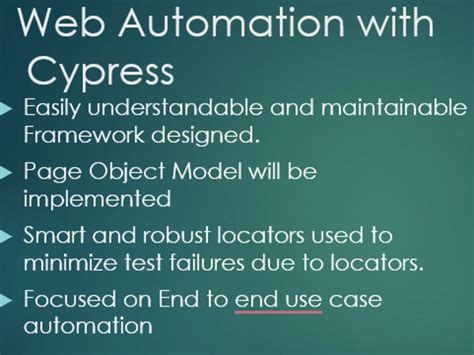 A Cypress Based End To End Web Automation Framework Upwork